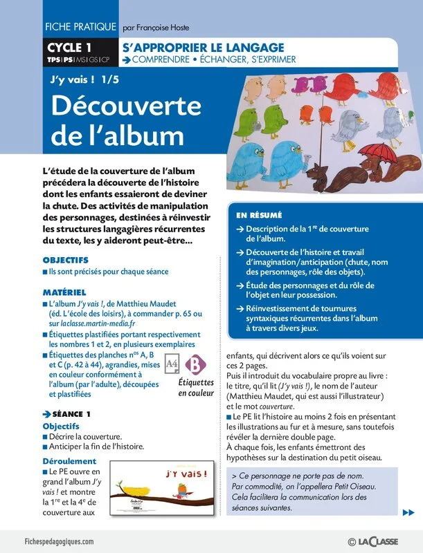 J'y vais ! découverte de l'album