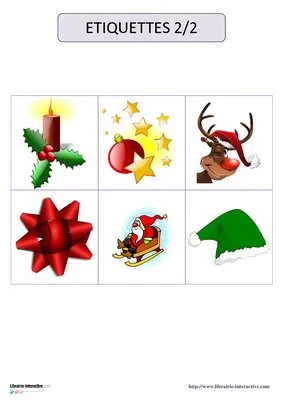 Jeu de loto de Noël (15 images)