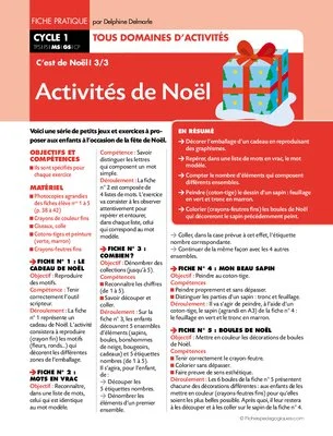 C'est de Noël (3) / Activités de Noël
