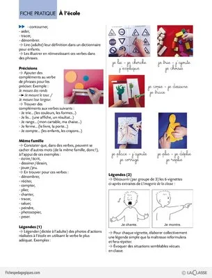 Les verbes d'action (1) / A l'école