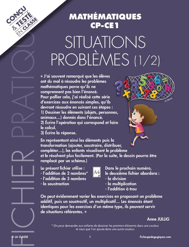 ProblÃ¨mes mathÃ©matiques cycle 2 : additions et soustraction