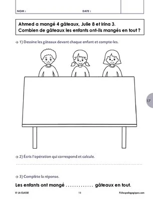 ProblÃ¨mes mathÃ©matiques cycle 2 : additions et soustraction
