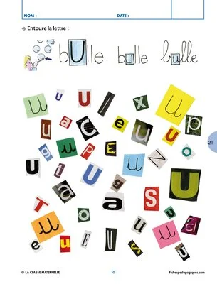 Reconnaitre les lettres de l'alphabet 2/2
