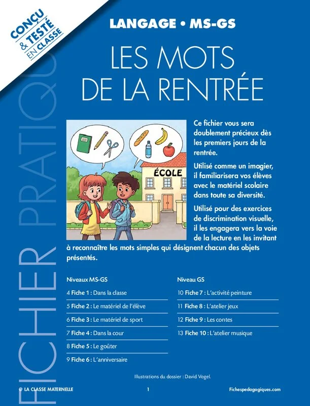 Les mots de la rentrée
