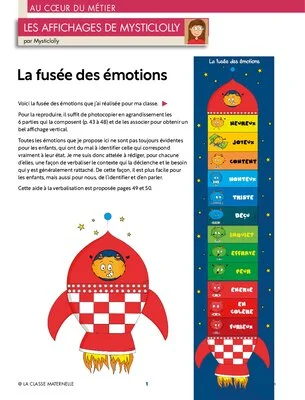 Les affichages de Mysticlolly : la fusée des émotions