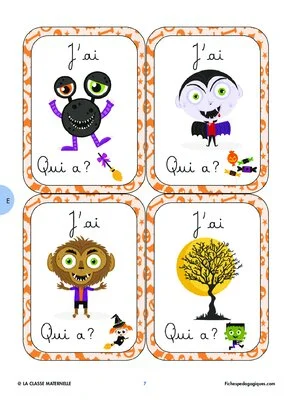 Activités autour d'Halloween Cycles 2&3